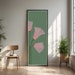 DIGITAL DOWNLOAD Long Vertical Floral Wall Art Hand Drawn Pastel Pink ...