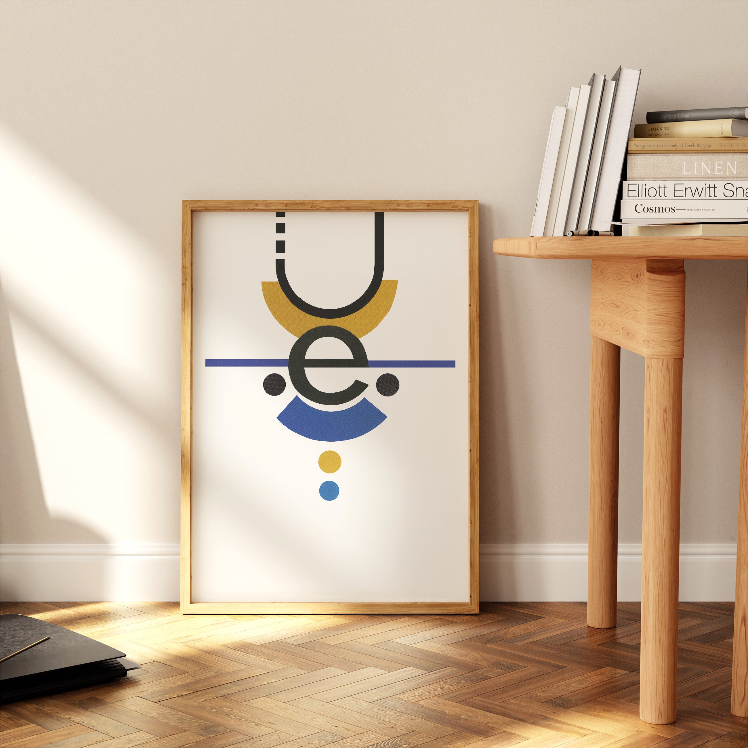 Letter E Poster, Typographic Wall Art, Original Artwork - Etsy