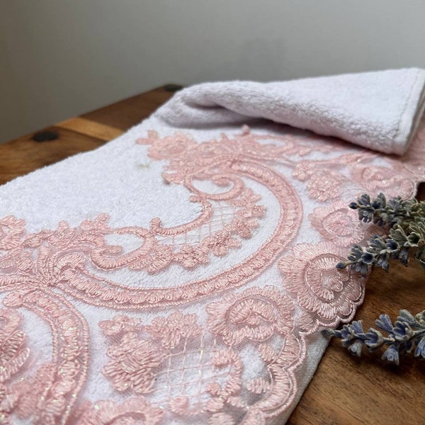 Towel With Lace - Etsy
