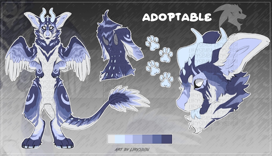 Dutch Angel Dragon Adoptable Furry Adopt Fursona Fursuit Refferece