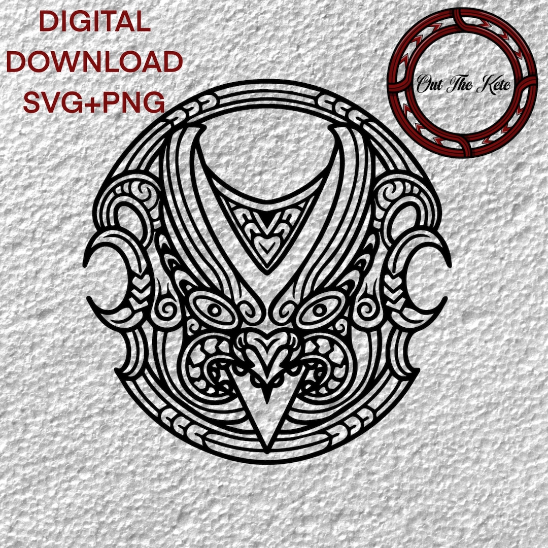 Maori Taniwha, Maori Svg, Png, Downloadable Content, Maori Art, New Zealand Svg, Svg Files for ...