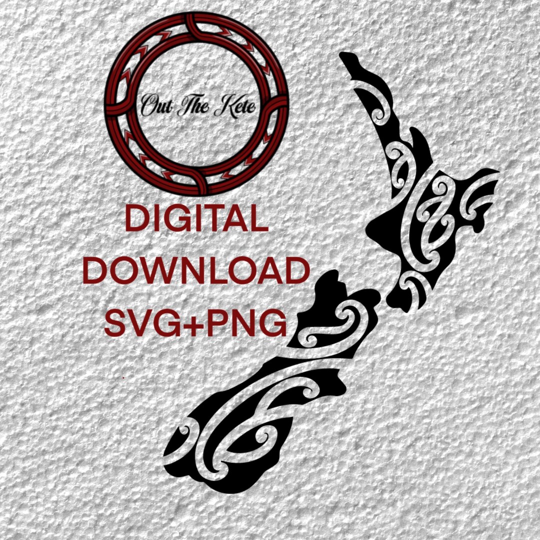 Maori New Zealand Design, Maori Svg, Tribal Art, New Zealand Prints ...