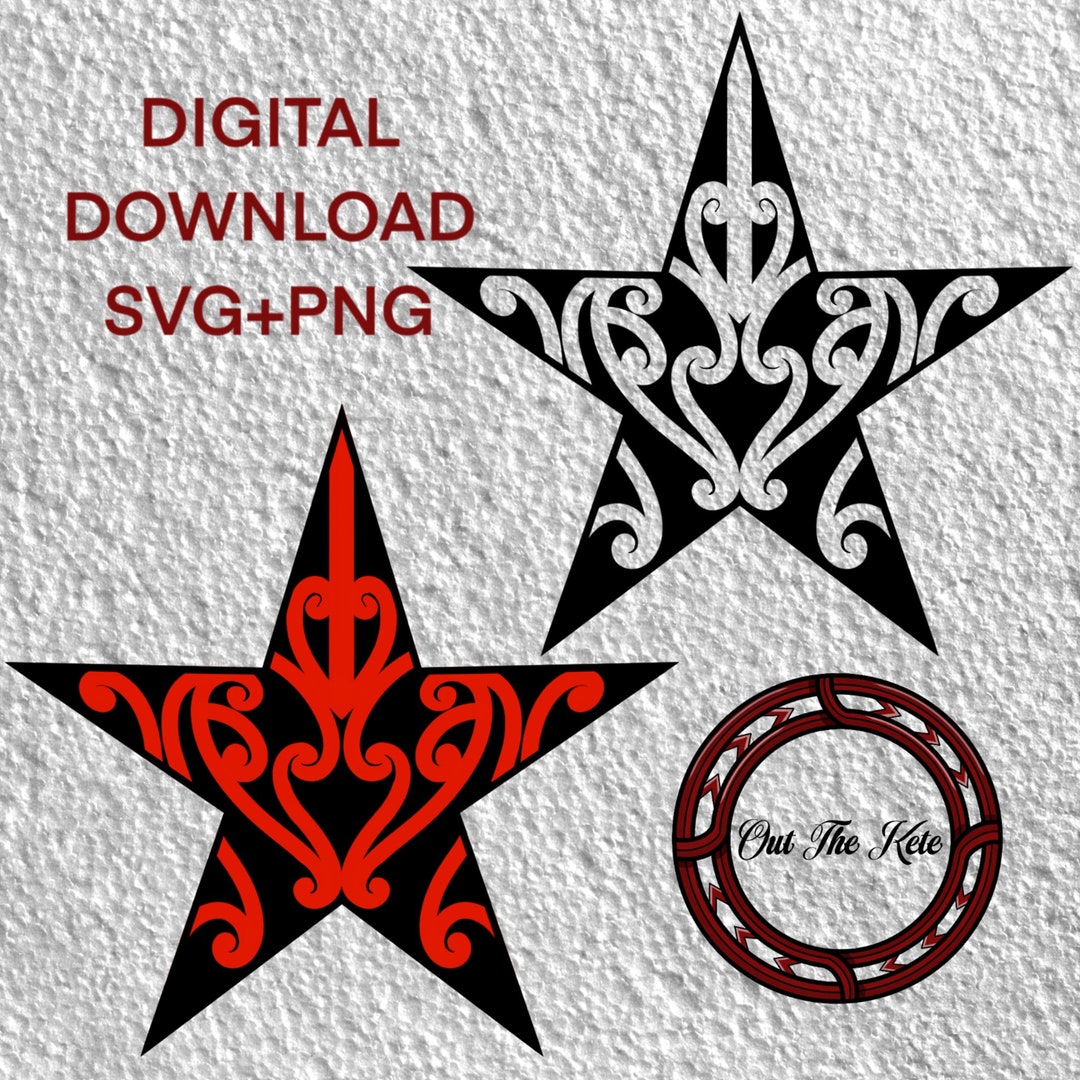 Layered Māori Star, SVG, PNG, Bundle, Māori Art, NZ - Etsy New Zealand
