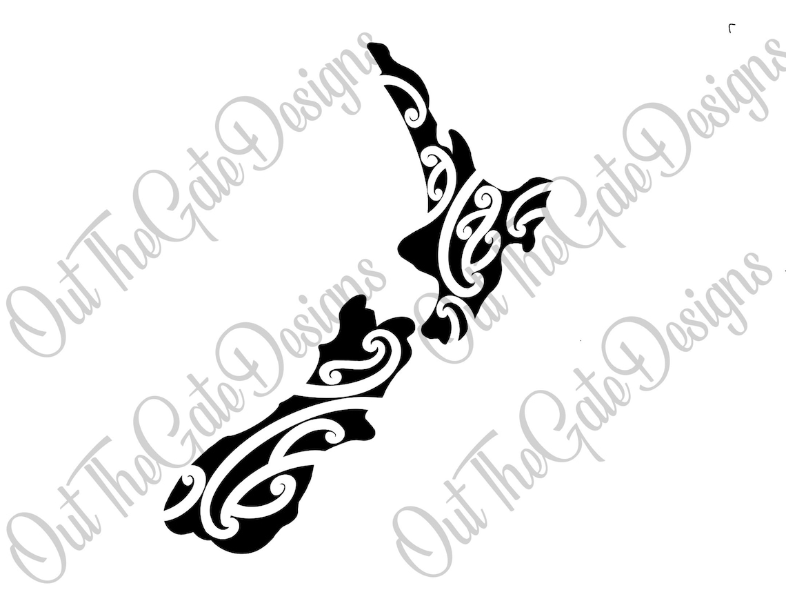 Maori New Zealand Design Maori Svg Tribal Art New Zealand | Etsy