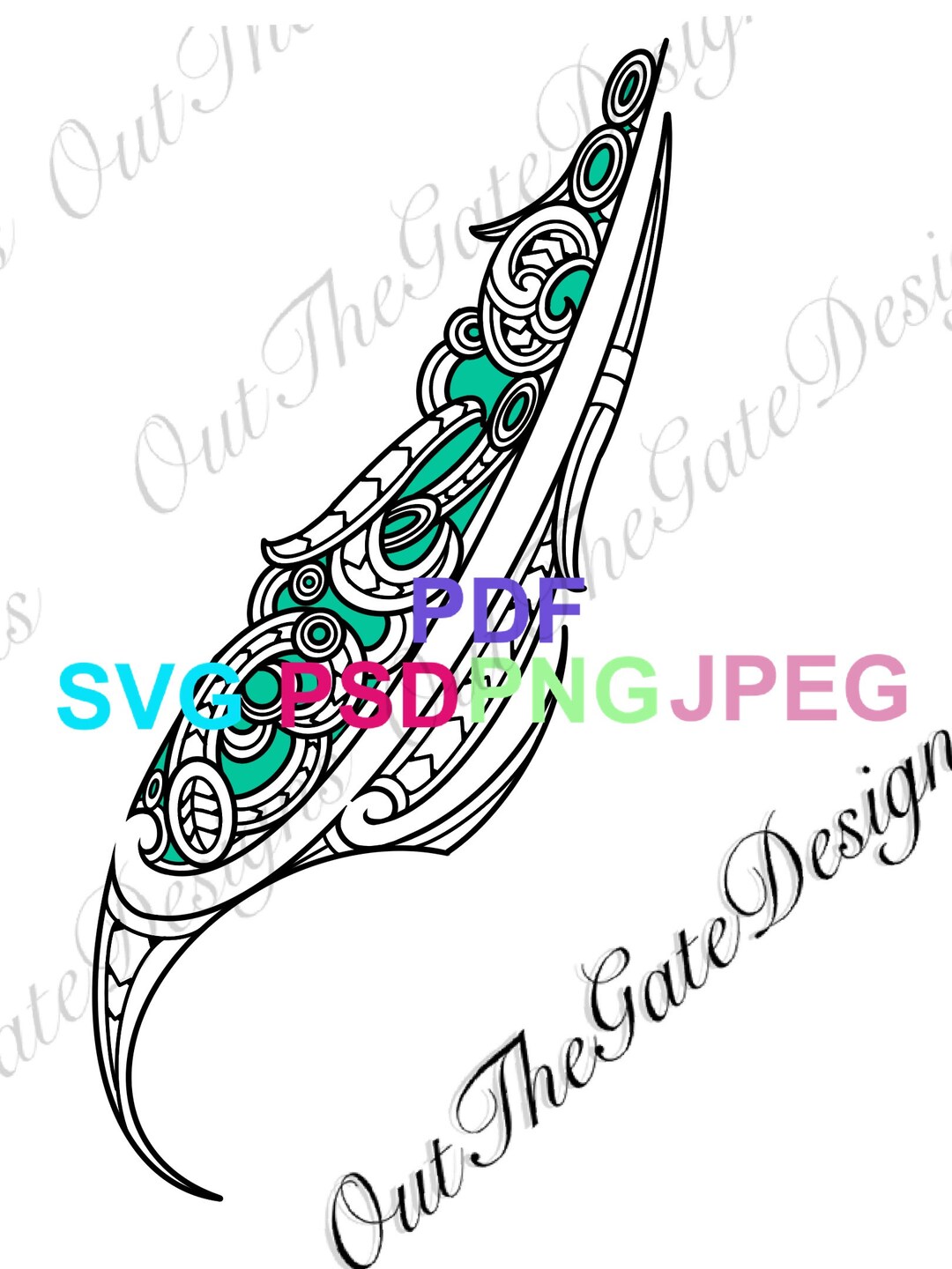 Māori Tribal Svg, PNG, PDF, Instant Download, - Etsy