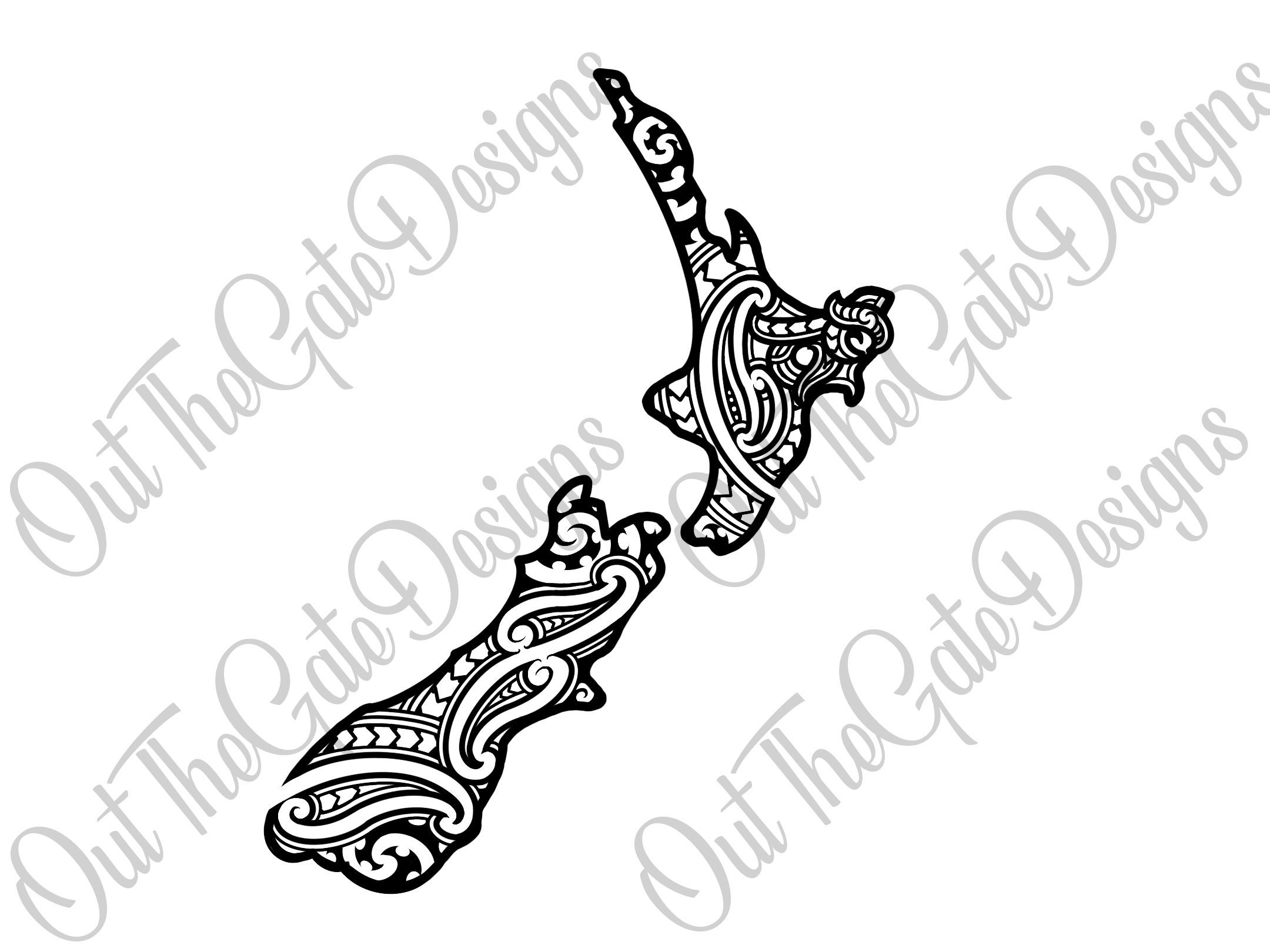 Maori Svg Maori Tribal Design New Zealand Svg Cricut | Etsy Australia