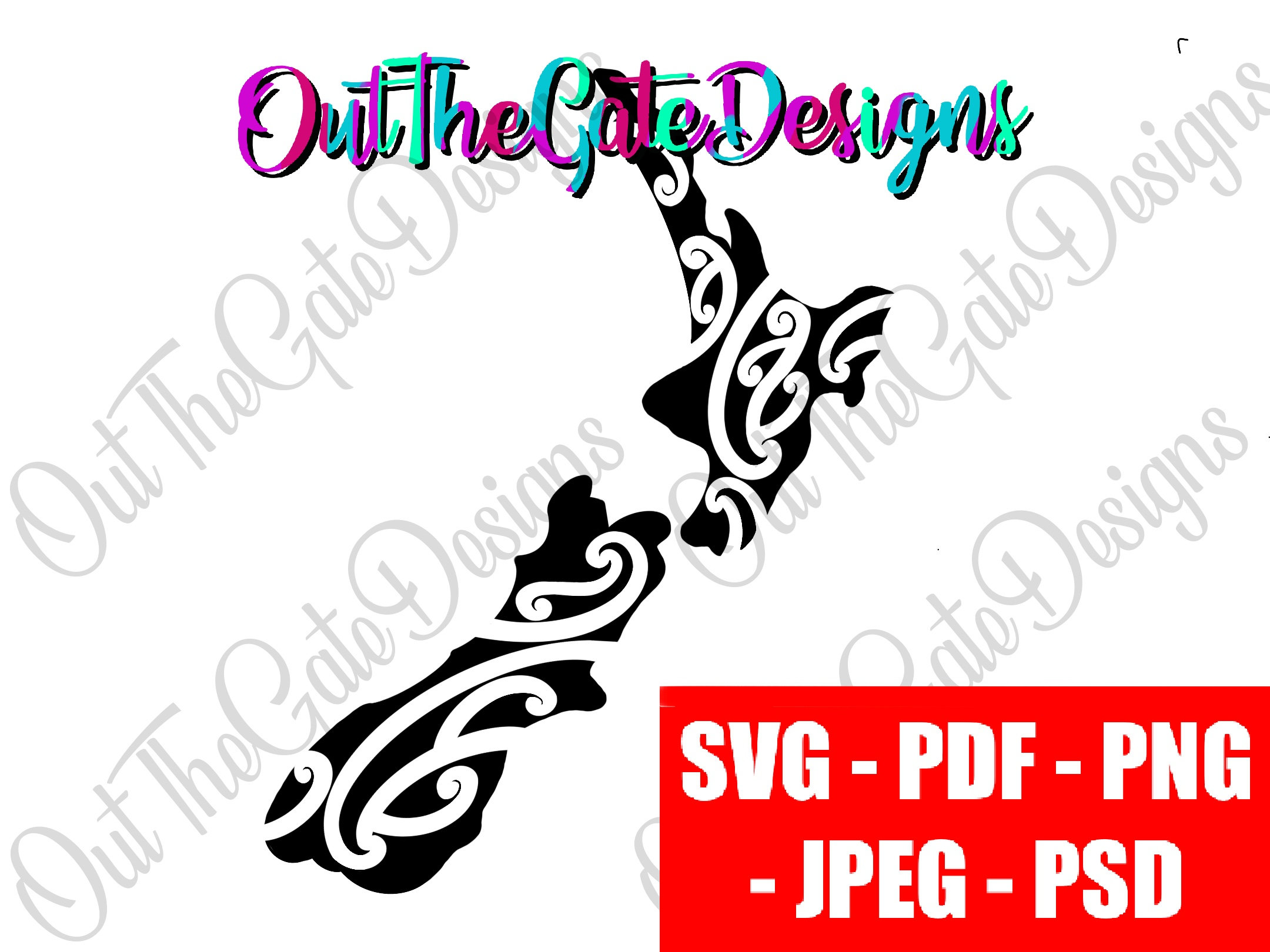 Maori New Zealand Design Maori Svg Tribal Art New Zealand | Etsy New ...