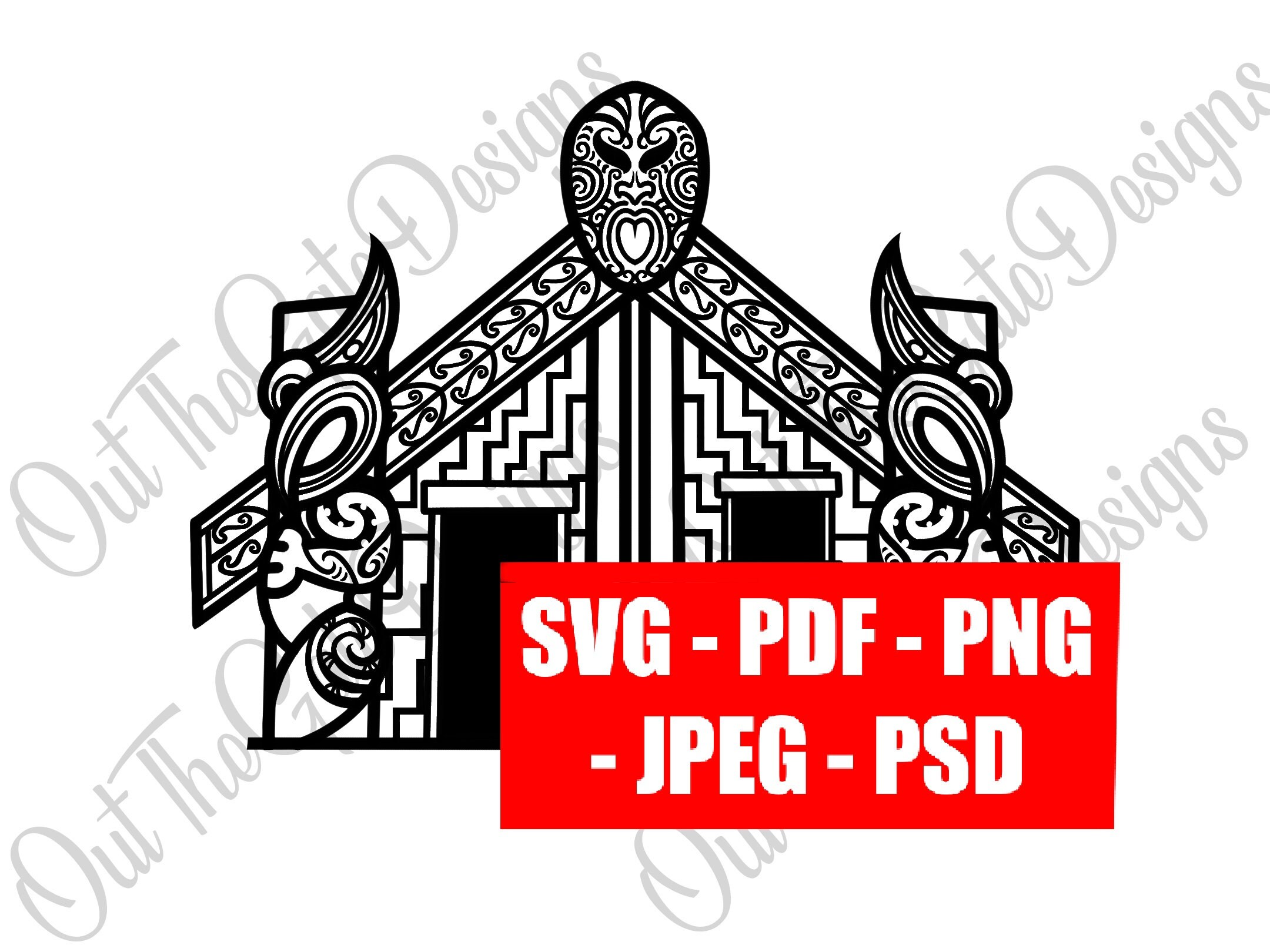 Marae Svg Maori Svg Maori Design PDF JPEG Files for - Etsy New Zealand