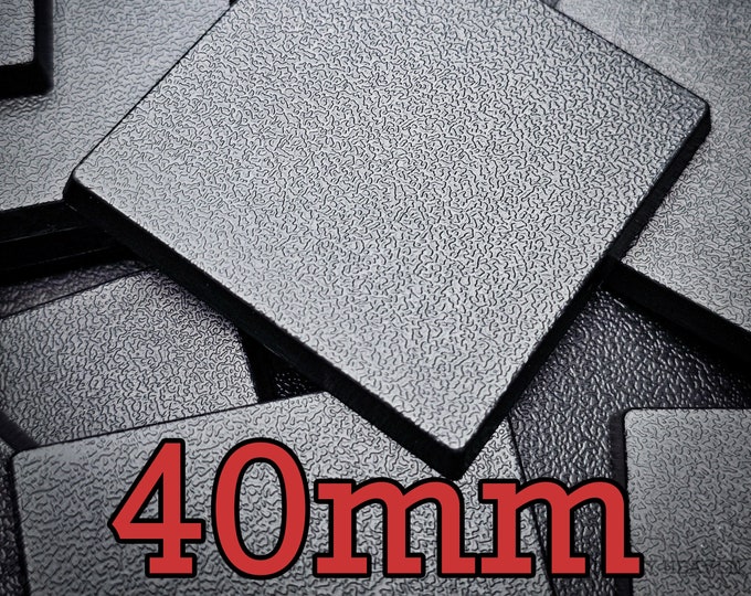Wargaming 40mm Square Plastic Bases Warhammer - Etsy