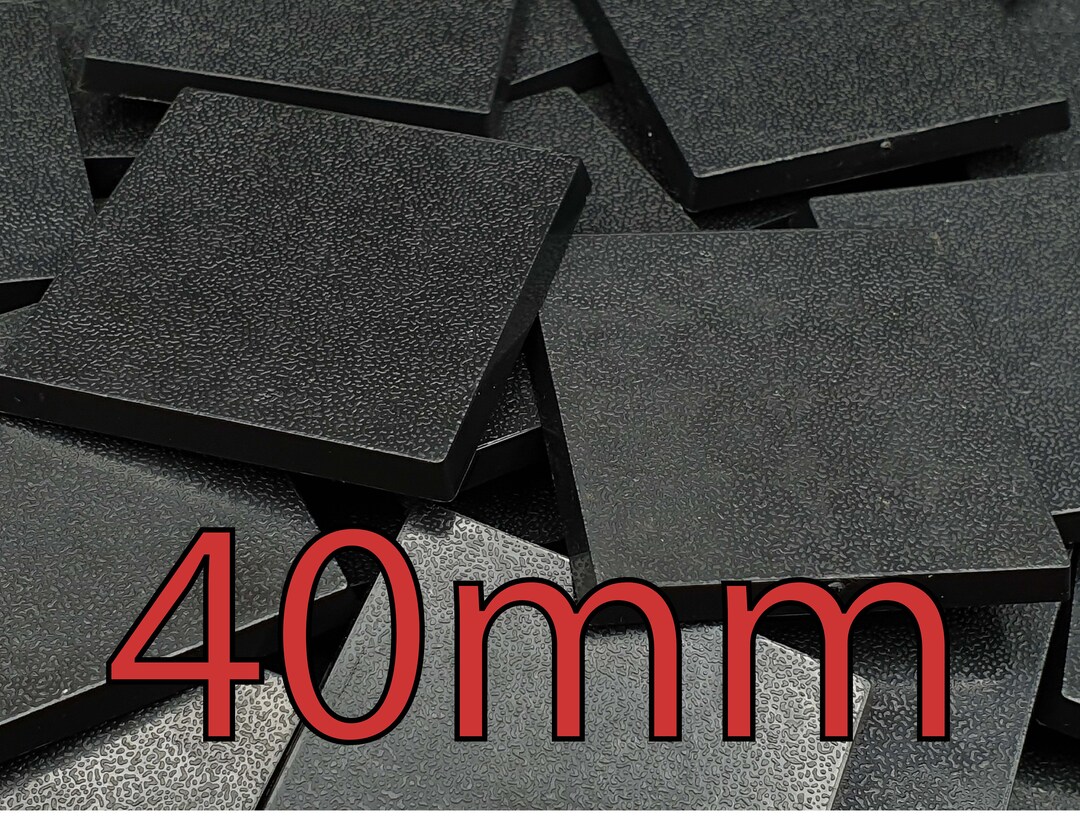 Wargaming 40mm Square Plastic Bases Warhammer - Etsy