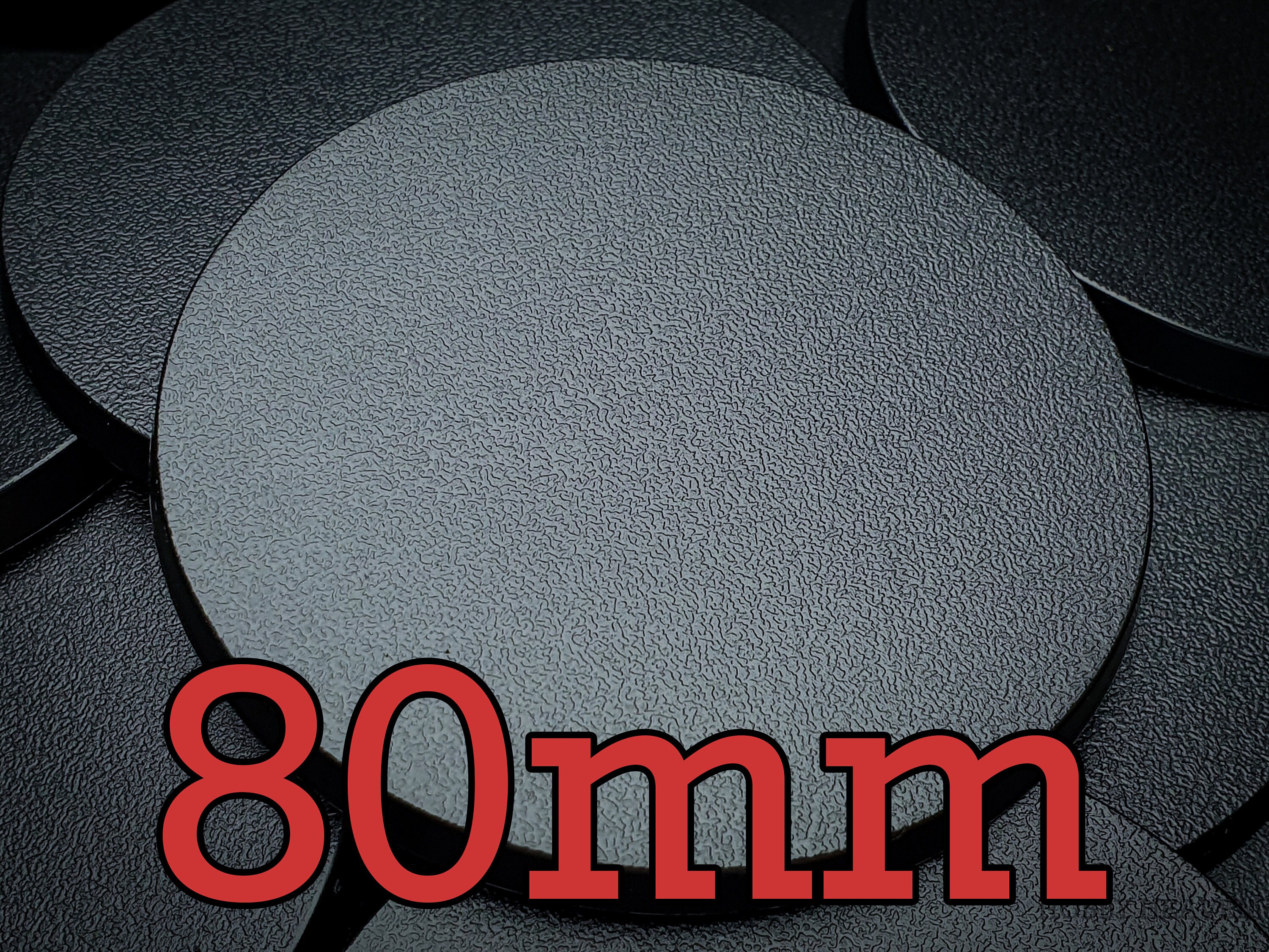 Wargaming 80mm Round Plain Plastic Bases Warhammer - Etsy