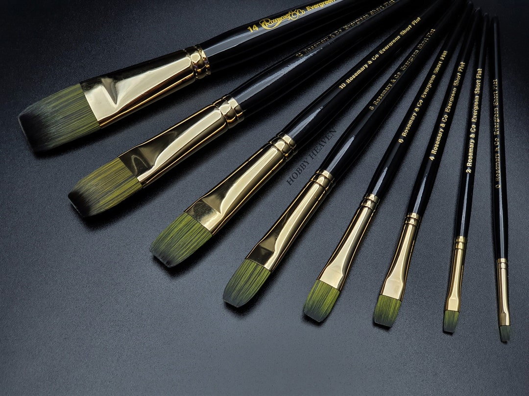 Rosemary & Co Evergreen Short Flats Brushes Range - Etsy