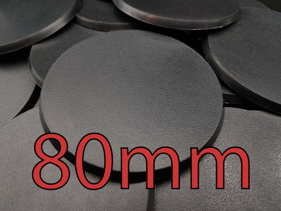 Wargaming 80mm Round Plain Plastic Bases Warhammer - Etsy