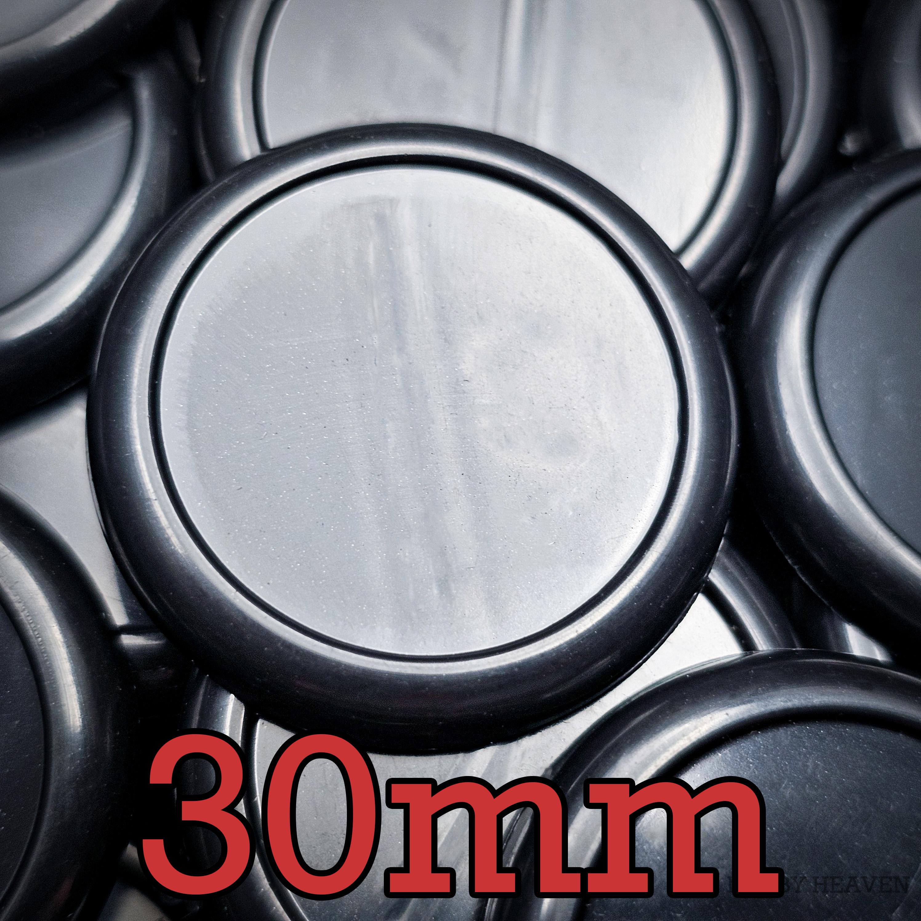 30mm Round Wide Lip Slotted Bases, ABS Plastic Miniature Wargaming Base ...