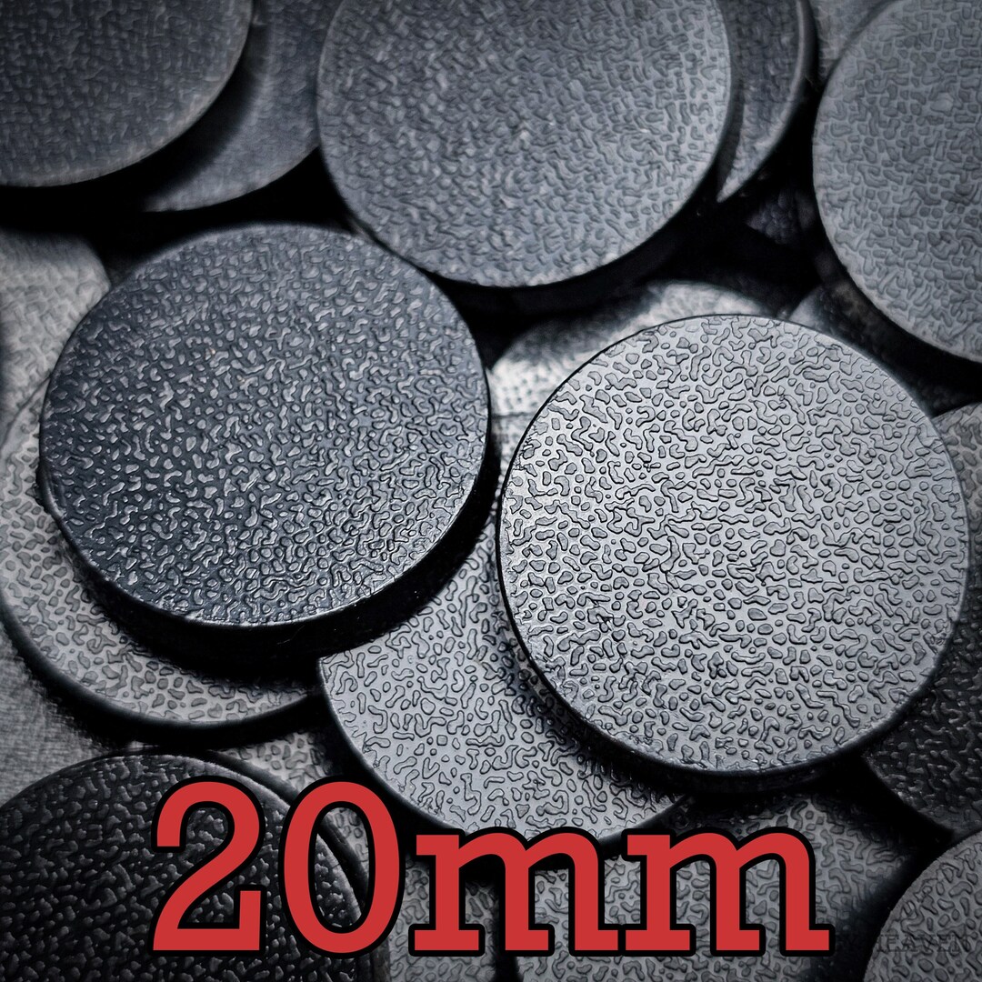 20mm Round Plain Wargaming Fantasy ABS Bases - Etsy