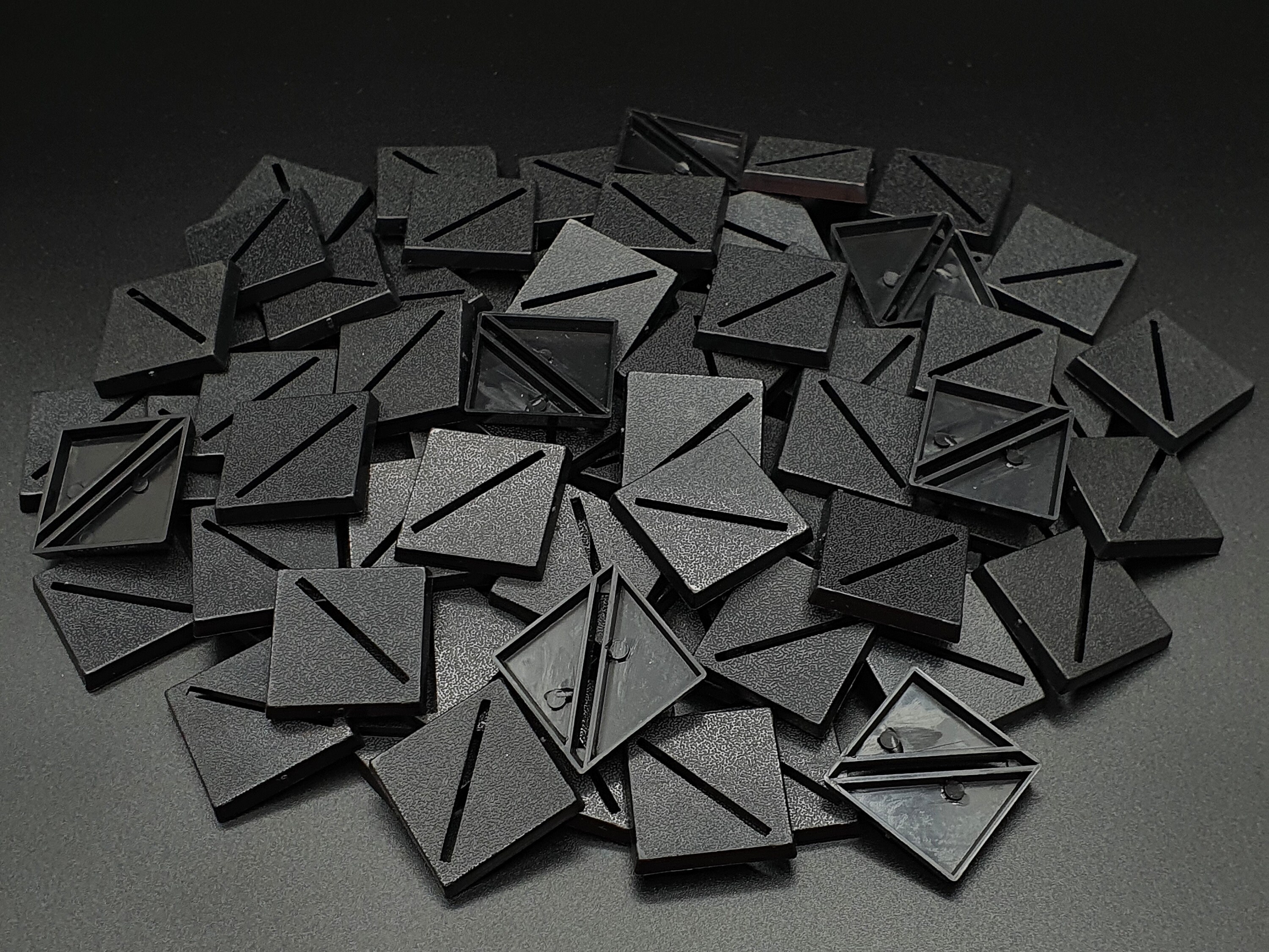 Wargaming 25mm Square Slotted Plastic Bases for Warhammer - Etsy