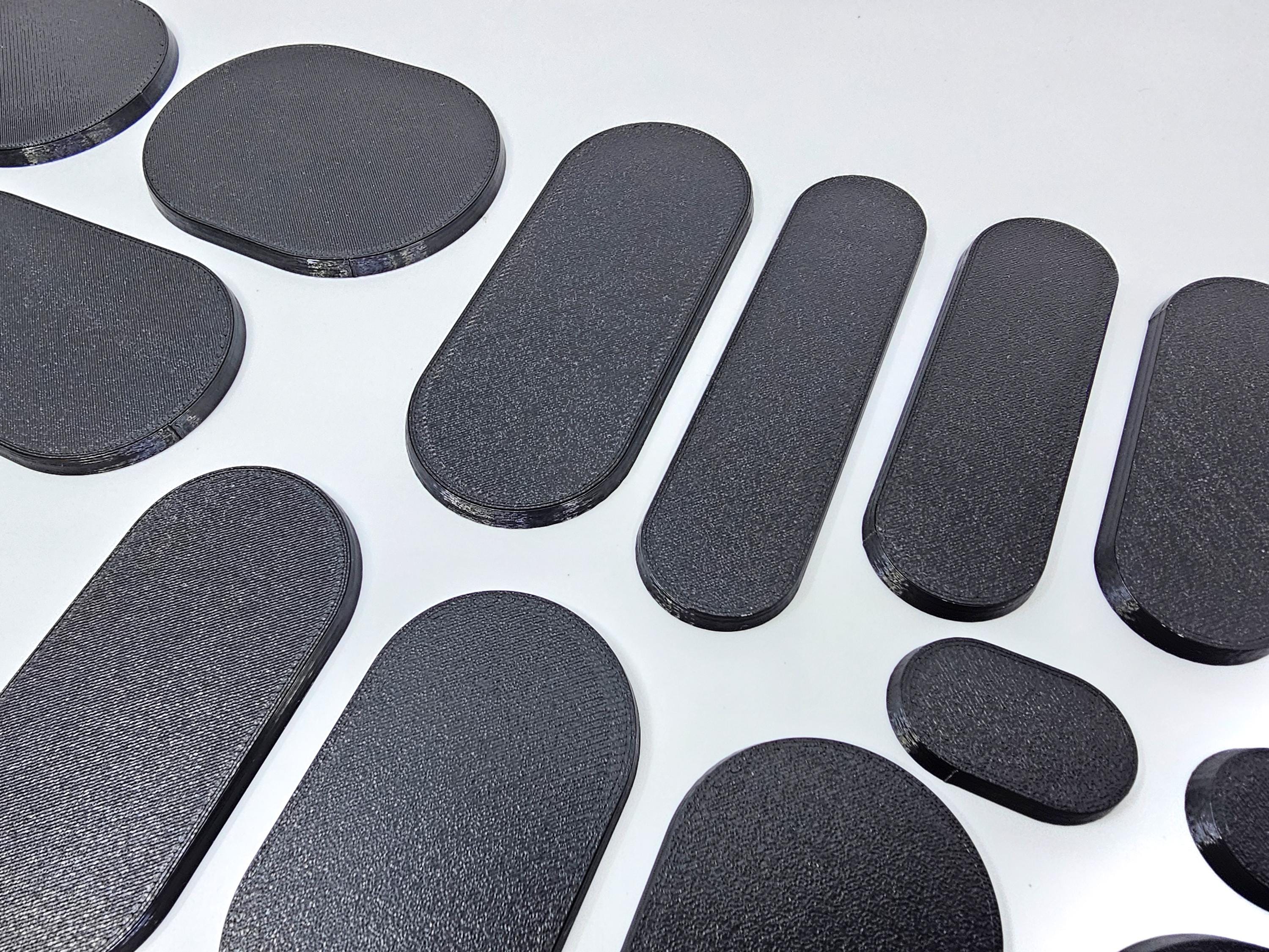 Pill Shape Wargaming Bases 30mm-190mm | Stadium Oval Bases for ...