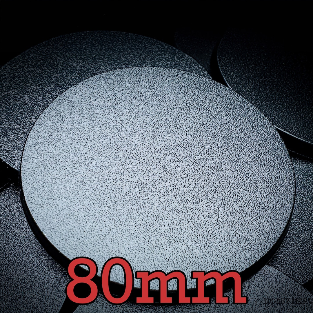 Wargaming 80mm Round Plain Plastic Bases Tabletop Games Wargames - Etsy