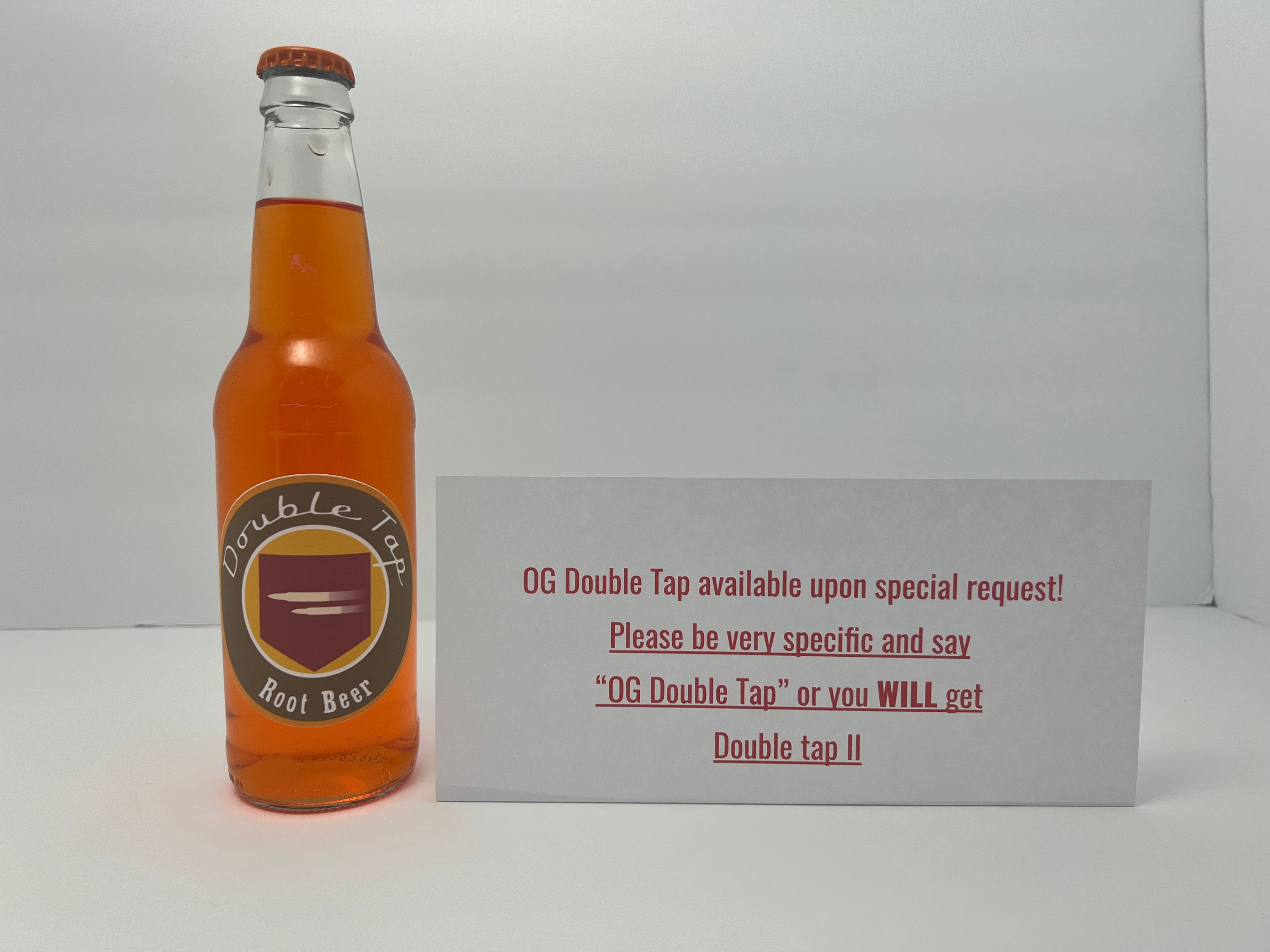 Double Tap Root Beer Label
