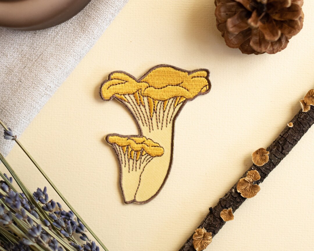 Chanterelle Mushrooms Embroidered Patch - Etsy