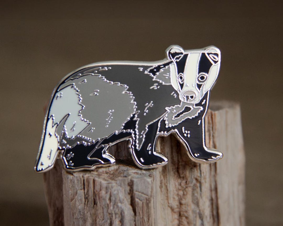 Badger Enamel Pin Badge - Etsy