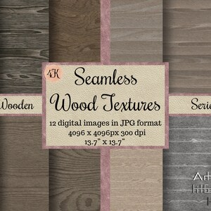 100 Seamless Plank Textures, Wood Patterns, Parquet Digital Papers for ...