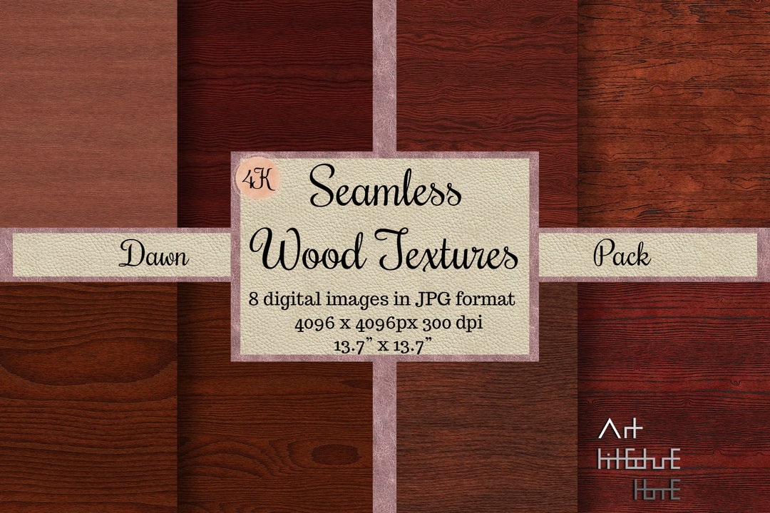 Seamless Red WOOD Textures, Dark Flooring Patterns, Dollhouse Wood ...
