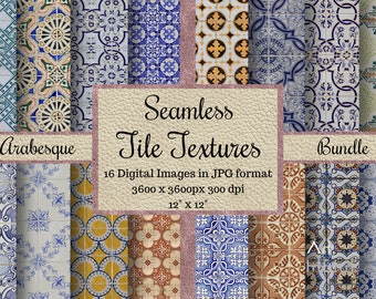 Seamless Tile TEXTURES, Geometric BRICK Patterns, Tileable Dollhouse ...