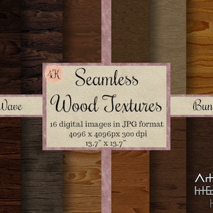 100 Seamless Plank Textures, Wood Patterns, Parquet Digital Papers for ...