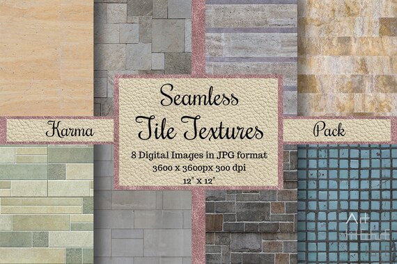Seamless Tile Textures Brick Floor Patterns Digital Papers | Etsy
