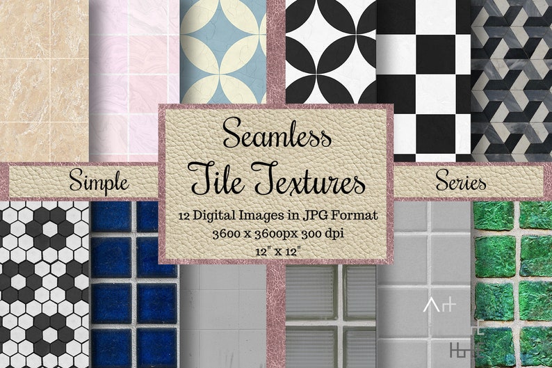Seamless Tile TEXTURES, Geometric BRICK Patterns, Tileable Dollhouse ...