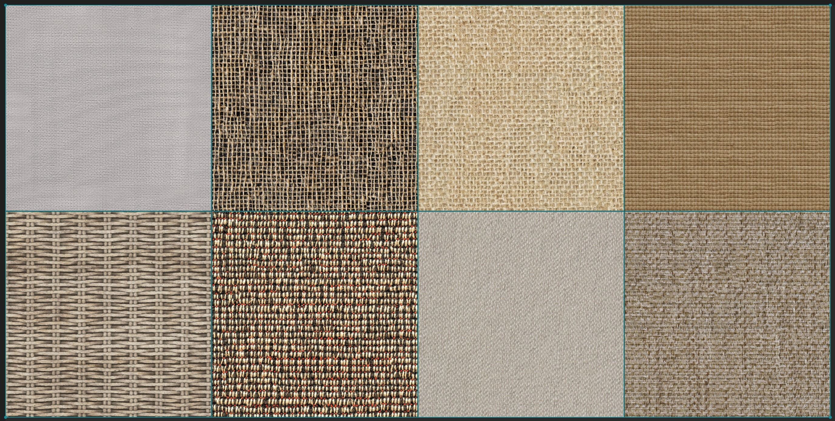 Seamless Fabric Textures, Realistic Fabric Tissue, Textile Digital ...