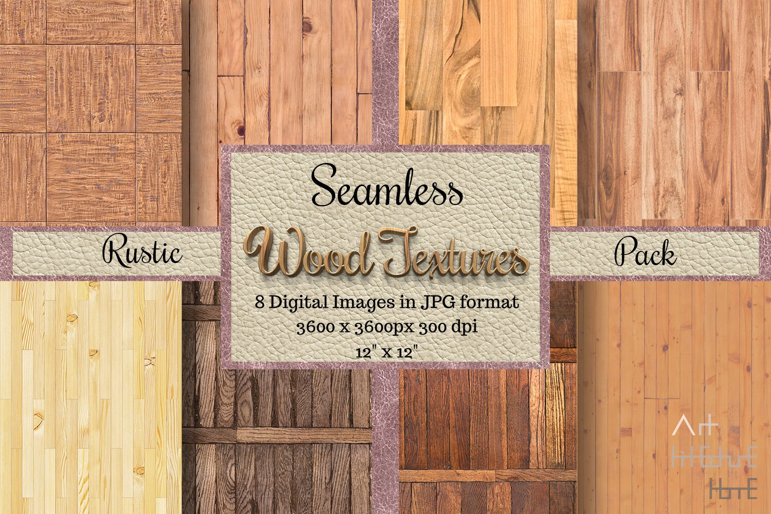 64 Seamless Wood Textures, Seamless Wood Patterns, Plank Digital Papers ...