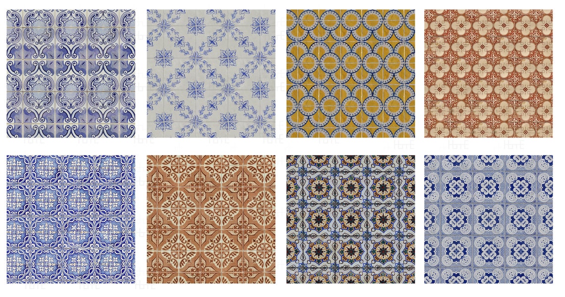 Seamless Arabesque TİLE TEXTURES Decorative Wall Patterns - Etsy