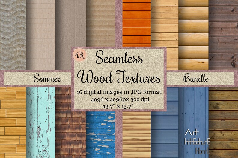 112 Seamless Wood Plank Textures, Wood Patterns, Parquet Digital Papers ...