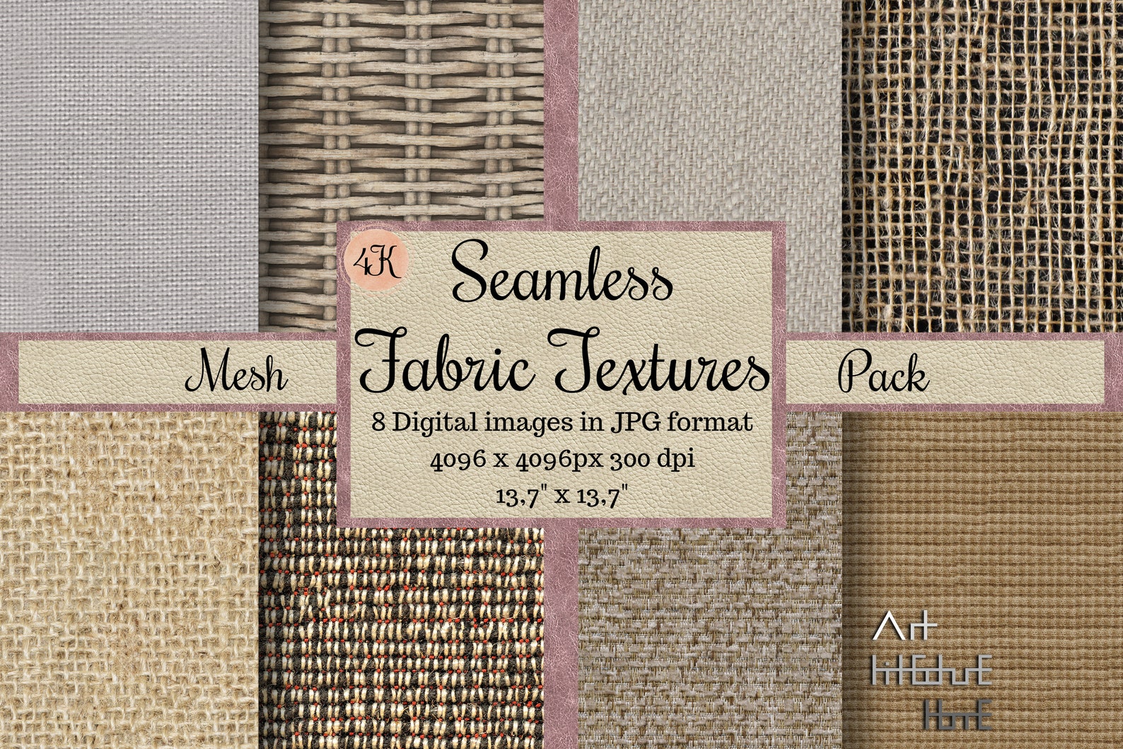Seamless Fabric Textures, Realistic Fabric Tissue, Textile Digital ...
