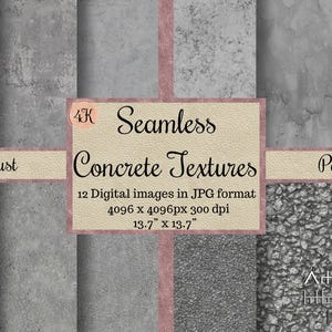 Seamless Dust Concrete Textures, Realistic Patterns, Wall Tissue ...