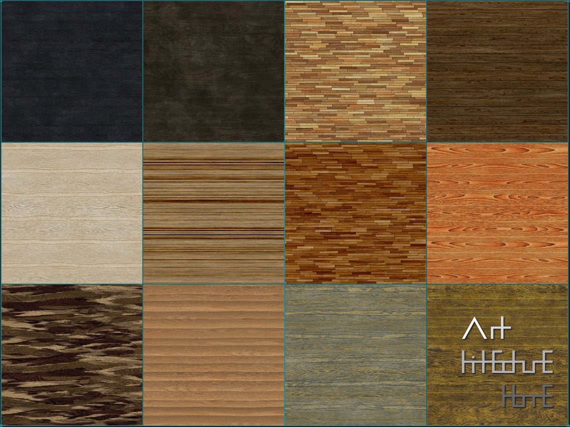 Seamless Printable WOOD Textures for DIY Crafters, Plank Patterns ...