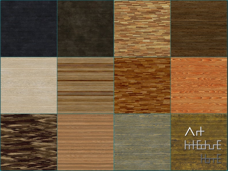 Seamless Printable WOOD Textures for DIY Crafters, Plank Patterns ...