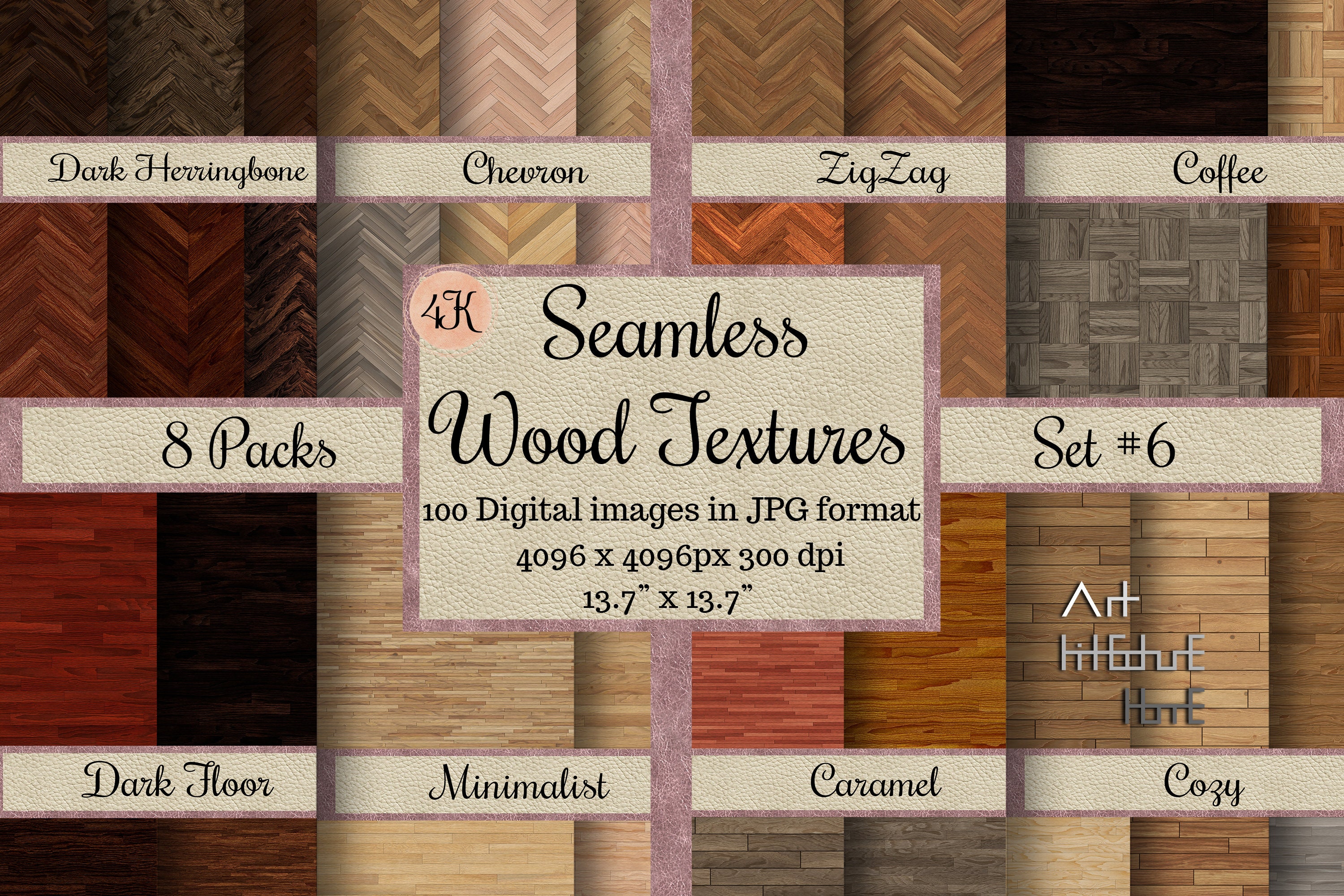 100 Seamless Wood Textures, Plank Patterns, Parquet Textures , Wood ...
