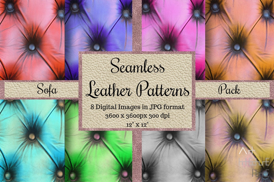 Seamless Leather Sofa Patterns, Seamless Sofa Textures, Digital Papers ...