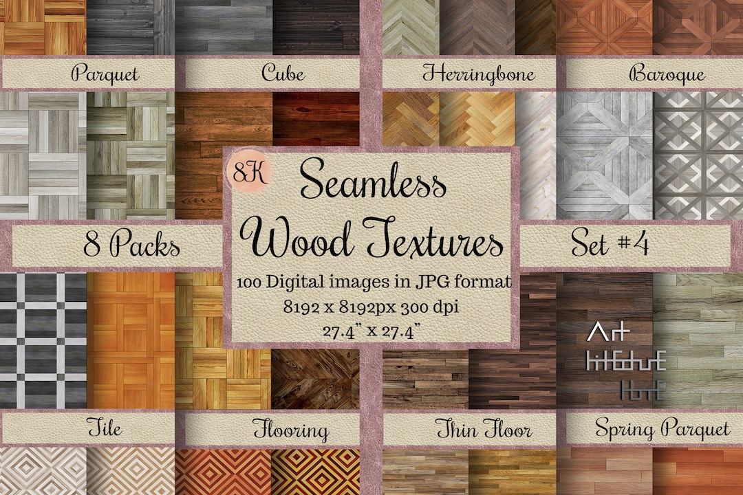 100 Seamless Wood Textures, Plank Patterns, Parquet Textures , Wood ...