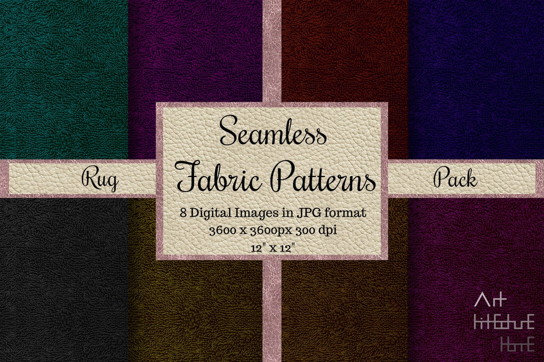 Seamless Rug Fabric Patterns, Seamless Rug Linen Textures, Digital ...