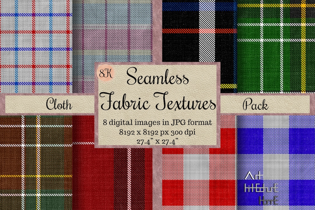 Seamless Cloth Fabric Textures, Textile Pattern, 8K Digital Paper ...