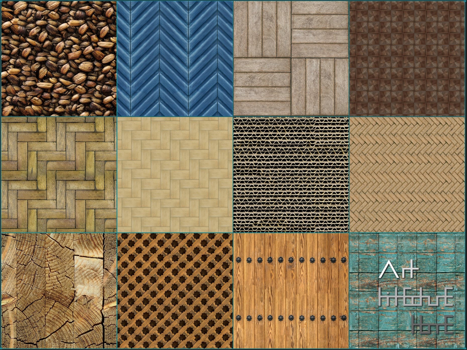 Seamless Complex Wood Textures, Plank Patterns, Timber Paper for DIY ...