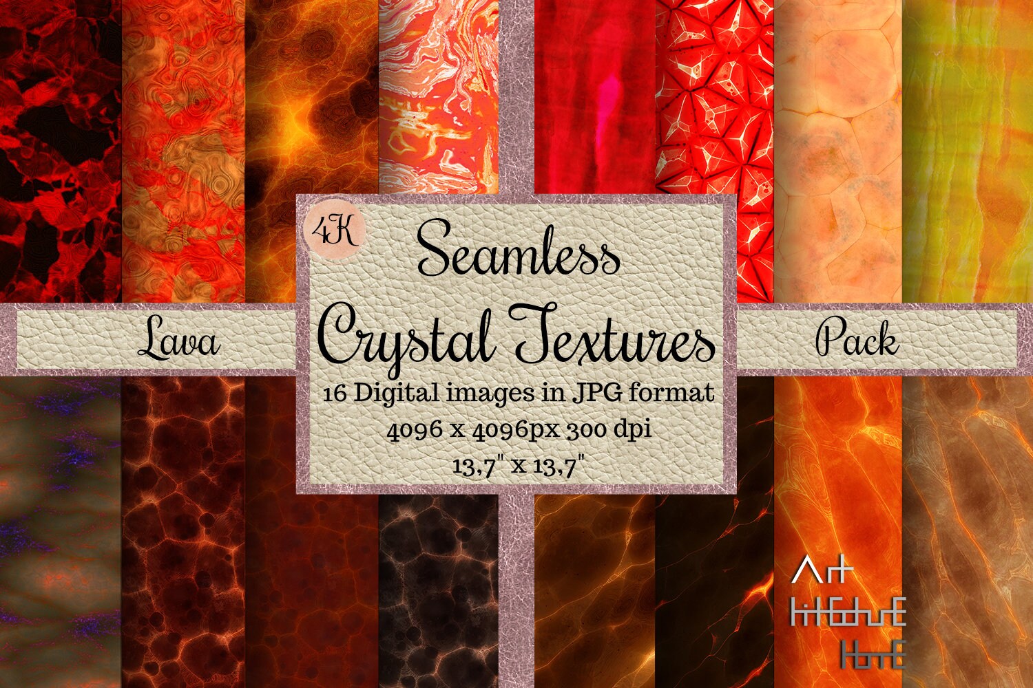 96 Seamless CRYSTAL TEXTURES, GLASS Patterns, Abstract Digital Papers ...