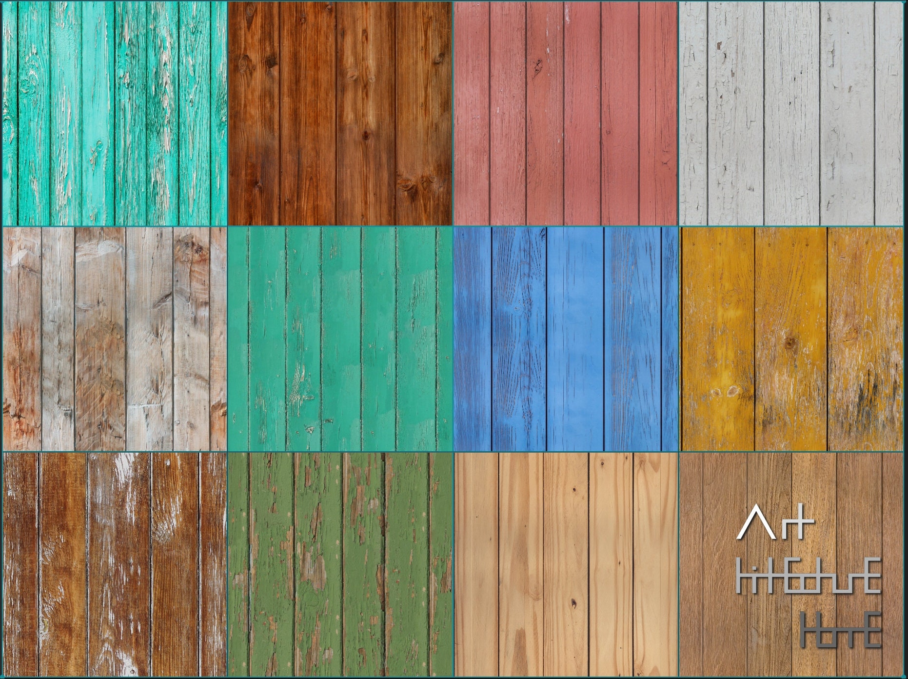 Seamless Hard Plank Textures, Wood Patterns, Timber for DIY Crafters ...