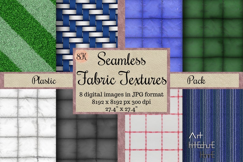 80 Seamless Fabric Textures, Seamless Fabric Patterns, Textile Digital ...