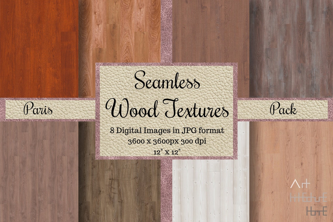 64 Seamless Wood Textures, Seamless Wood Patterns, Digital Papers ...