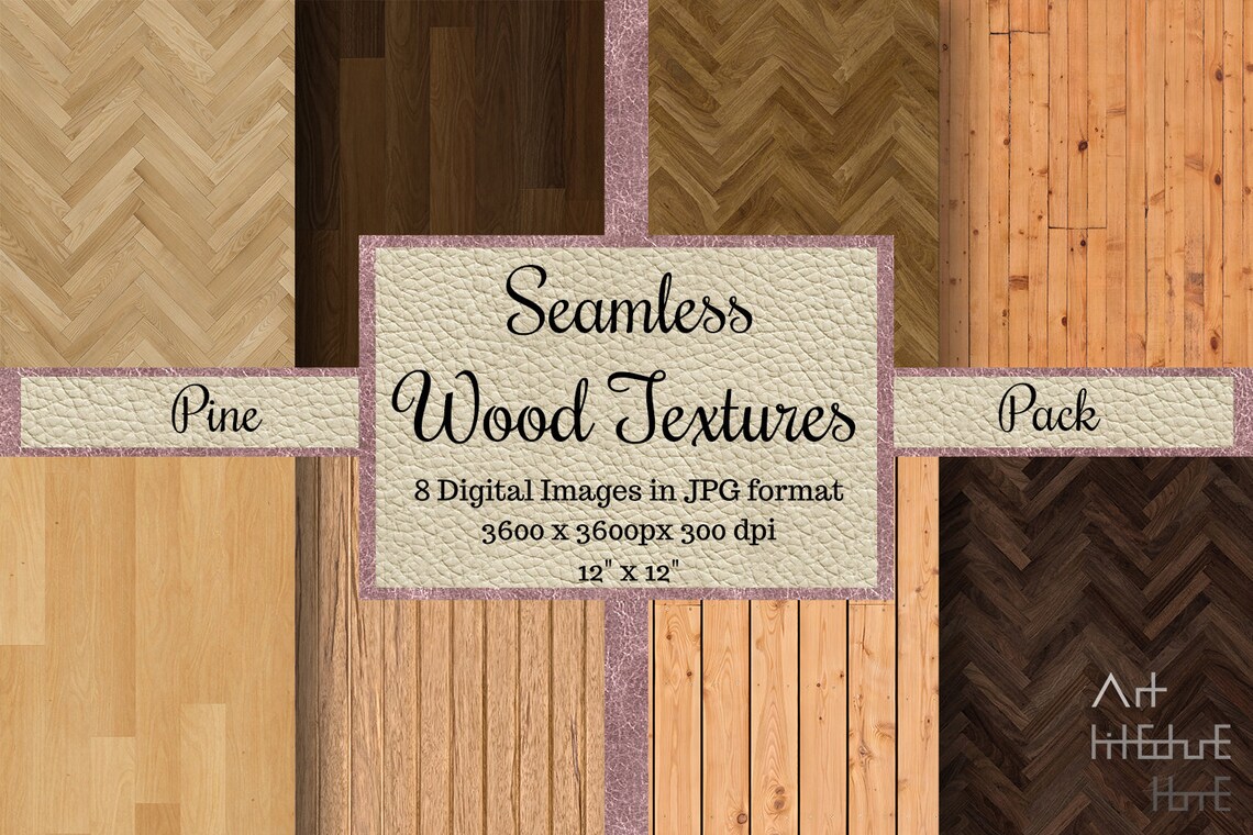 Seamless Wood Textures, Seamless Pine Wood Patterns, Dark Brown ...